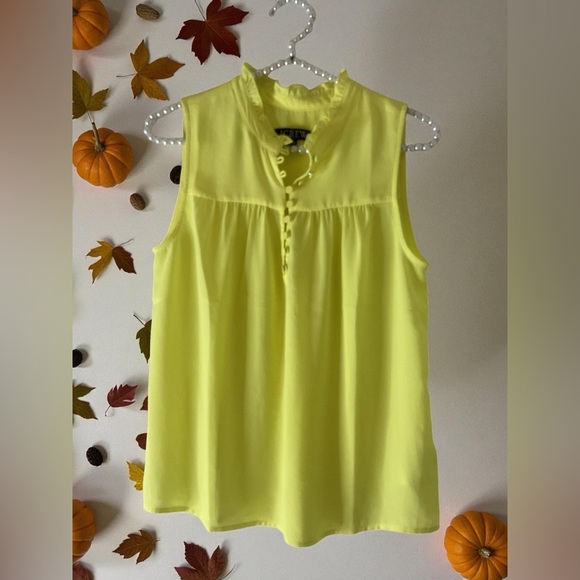 J. Crew | Tops | J Crew Womens Bright Yellow Blouse | Poshmark